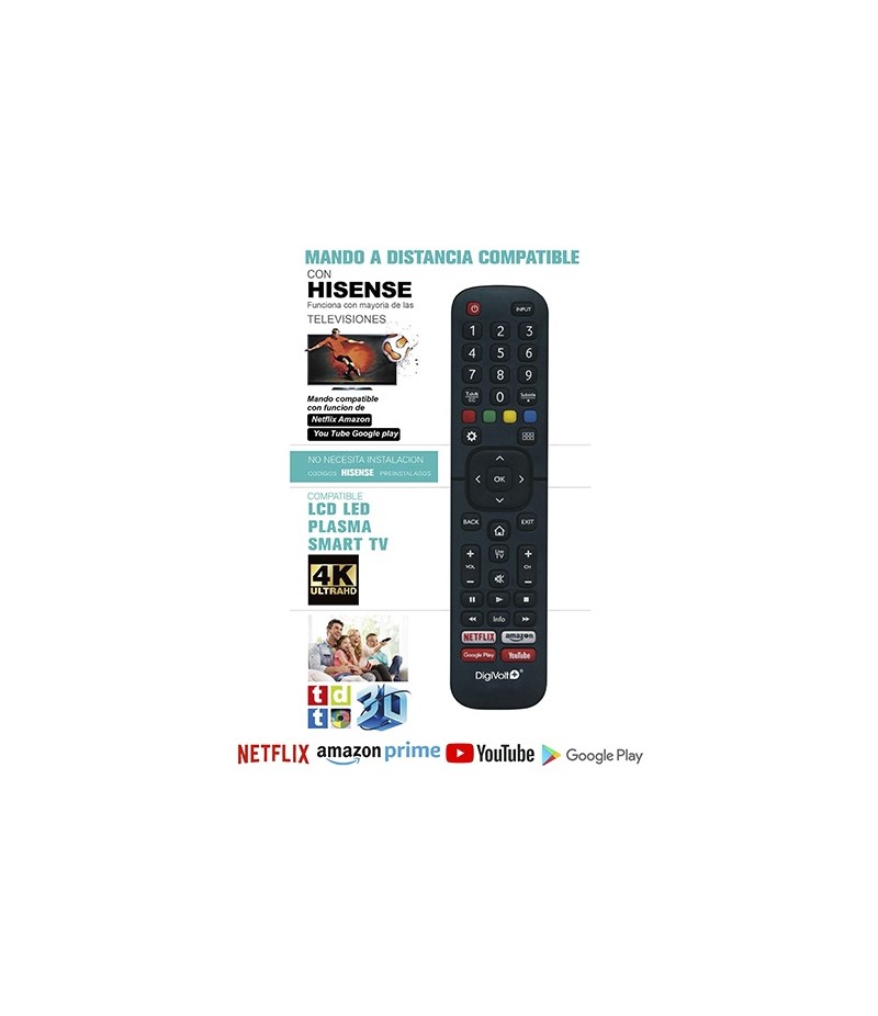 Mando a Distancia Digivolt HI-49 Hisense.